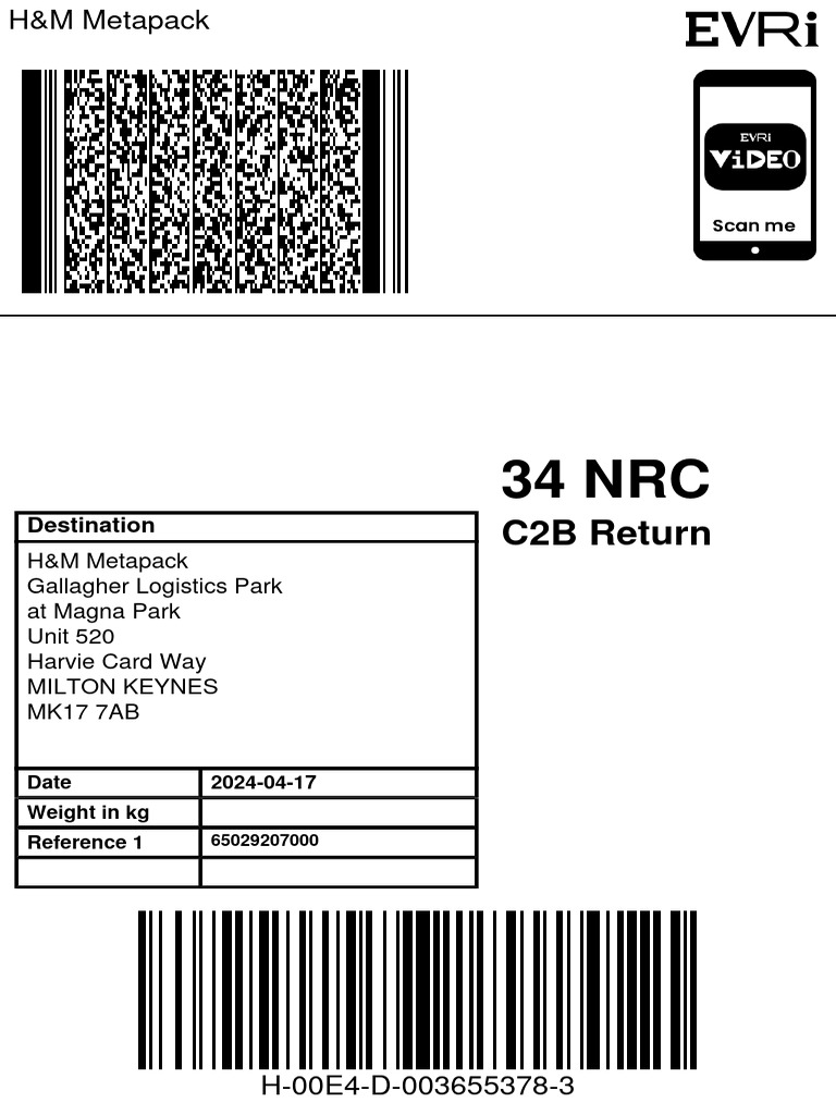 H&M Return Logistics Details | PDF