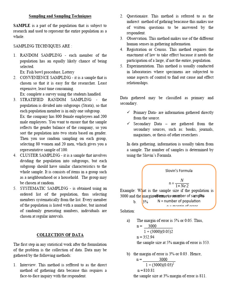 Worksheet 4 2a Sampling And Sampling Techniques Pdf Sampling Statistics Science
