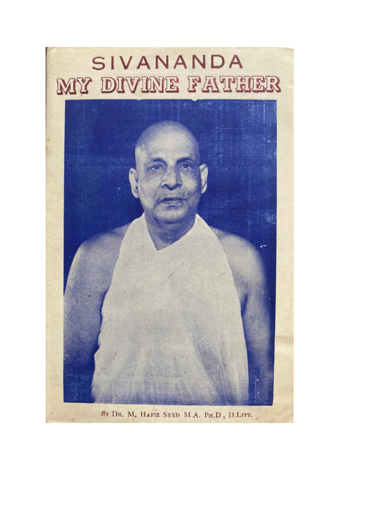 Sivananda My Divine Father | PDF | Swami Vivekananda