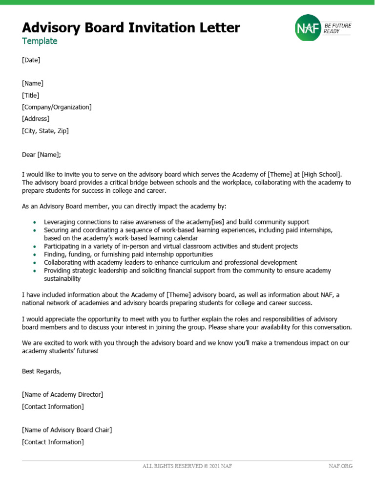 Advisory-Board-Invitation-Letter | PDF