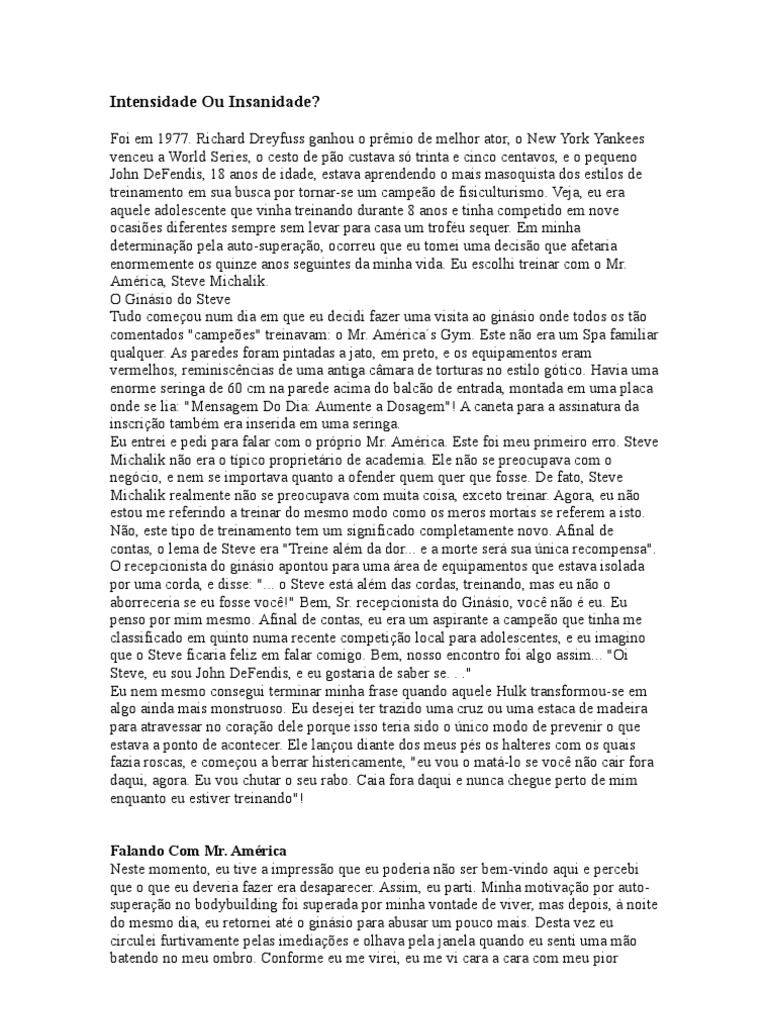 Intensidade Ou Insanidade | PDF | Tempo | Natureza