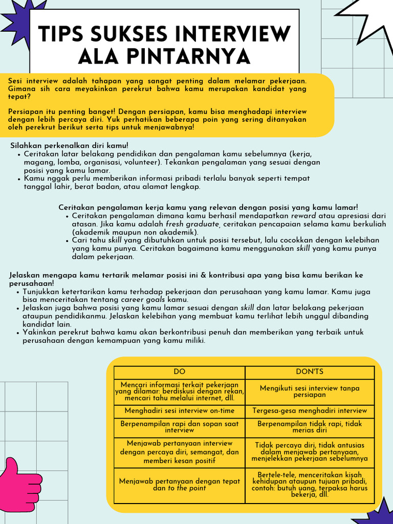 Sukses Interview Ala Pintarnya | PDF