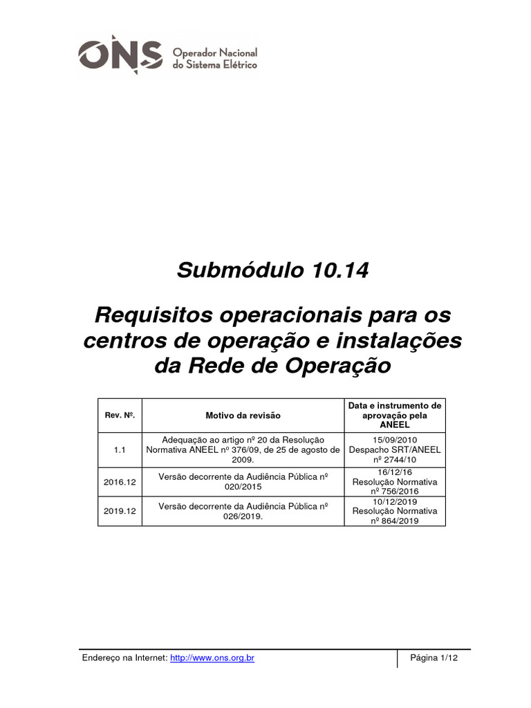 ProcedimentosDeRede - Módulo 10 - Submódulo 10.14 - Submódulo 10.14 ...