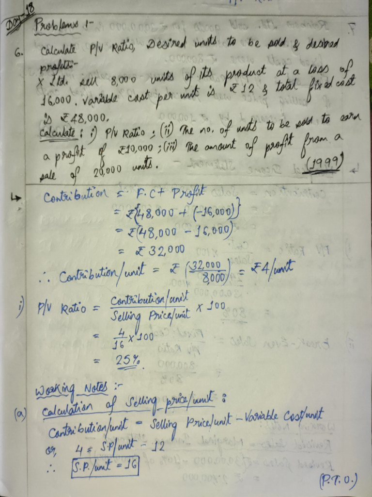 Marginal Costing_Last Class | PDF