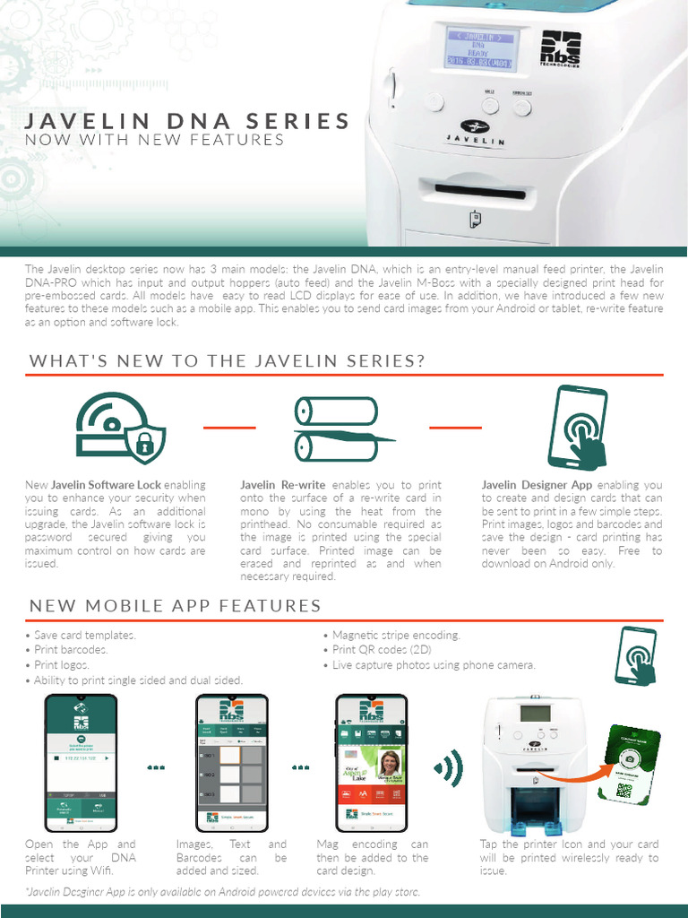 Javelin DNA Series New Features - Compressed 2 | PDF | Printer ...