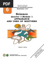 Grade 6 Science Module 1 Lesson 1 and 2 Final | PDF | Solution | Mixture