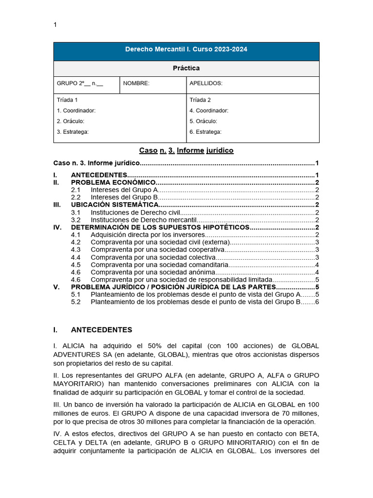 Caso 3 v3 | Descargar gratis PDF | Sociedad General | Sociedad