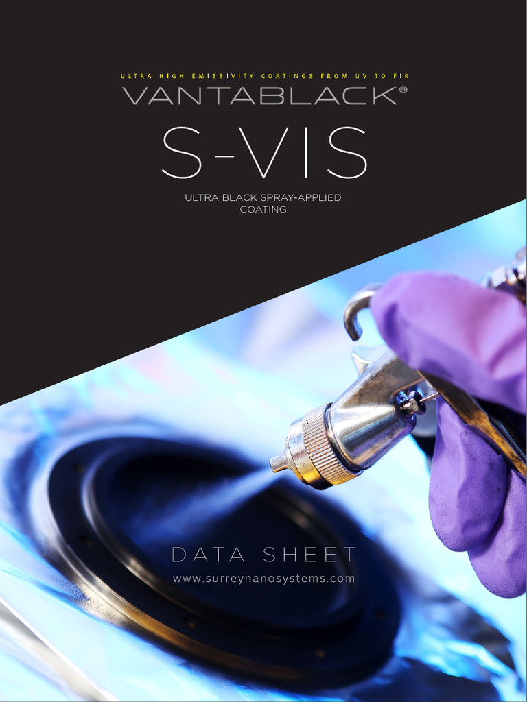 Vantablack S Vis A4 Data Brochure 2017 026 | PDF | Infrared | Electromagnetic Spectrum