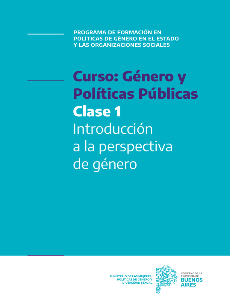 20230524-Curso01 Clase01 | PDF | Género | Estudios de género