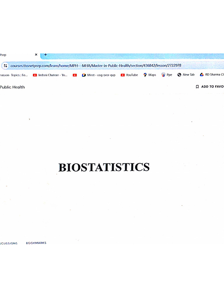 Bio Statistics | PDF