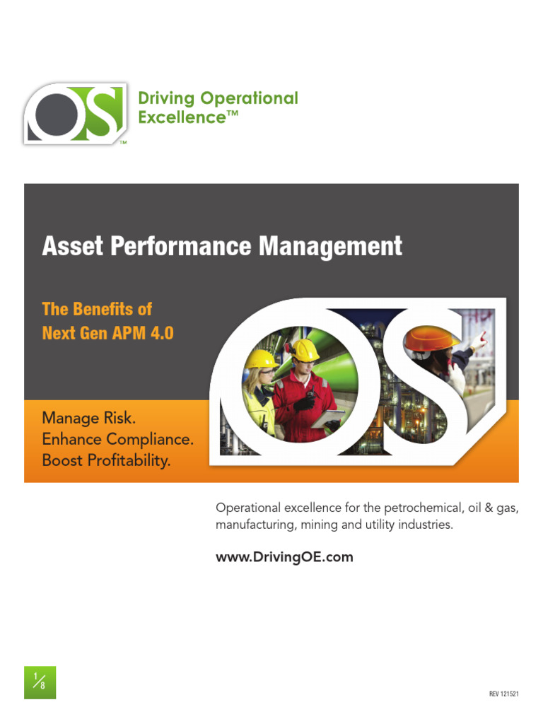 Asset Performance Management: The Benefits of Next Gen APM 4.0 | PDF ...