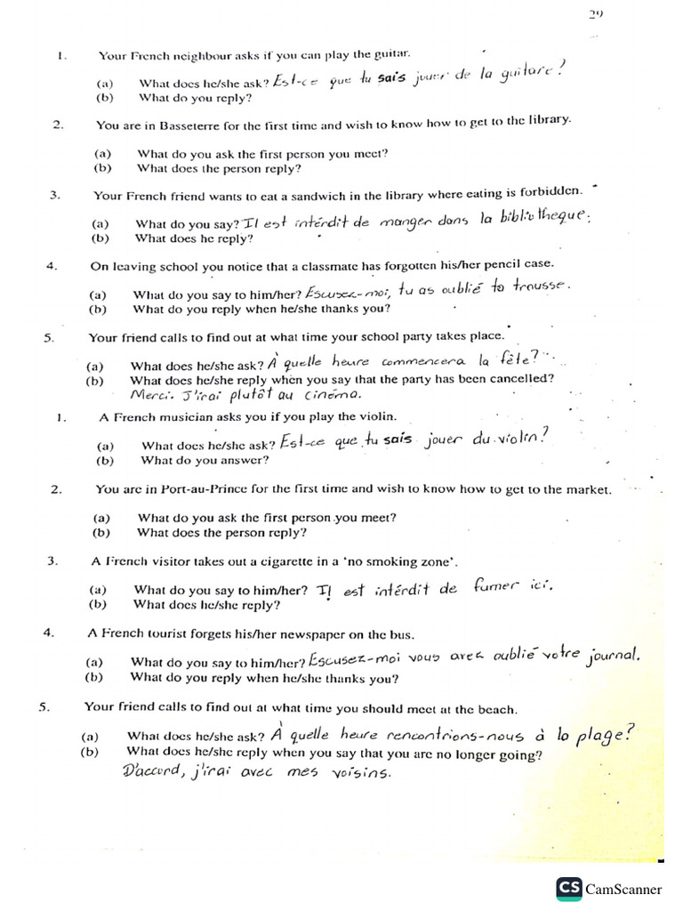 CSEC French Workshop 2024 | PDF