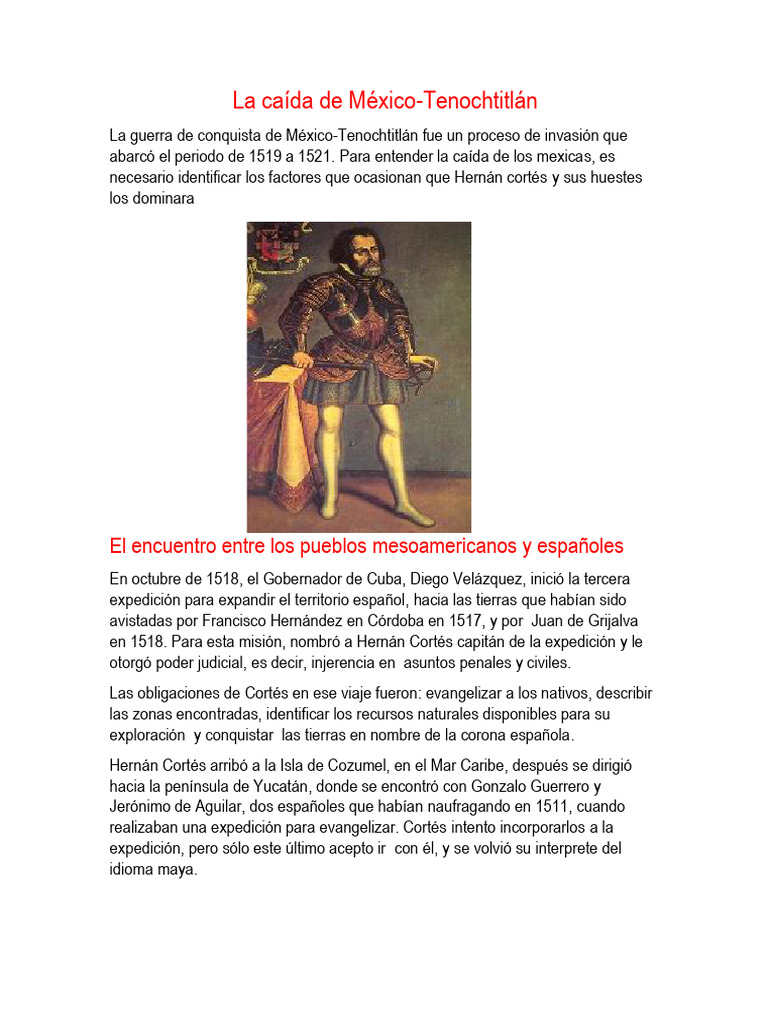 Tarea de Historia de Cirilo | PDF | Hernán Cortés | Nueva españa