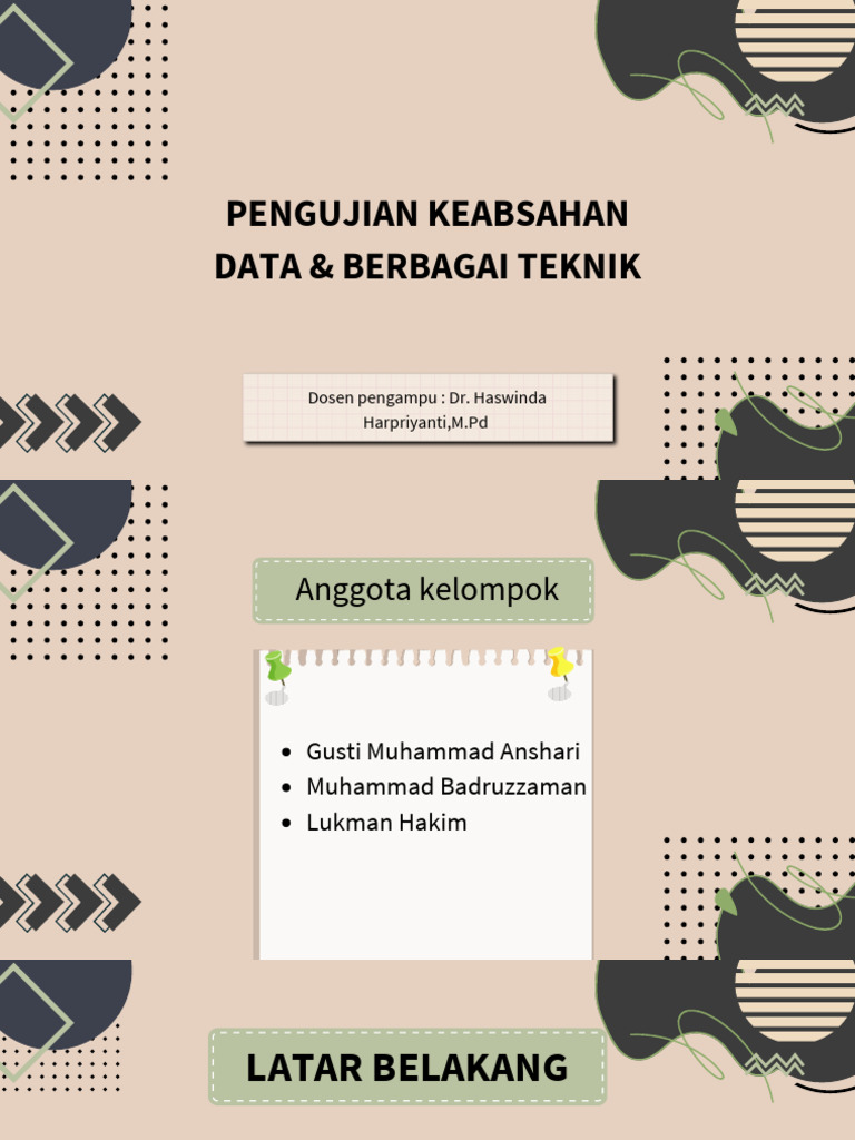 Keabsahan Data | PDF | Komputer