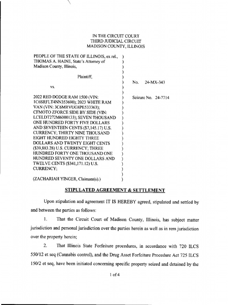 Studio 420 Stipulated Agreement & Settlement | PDF