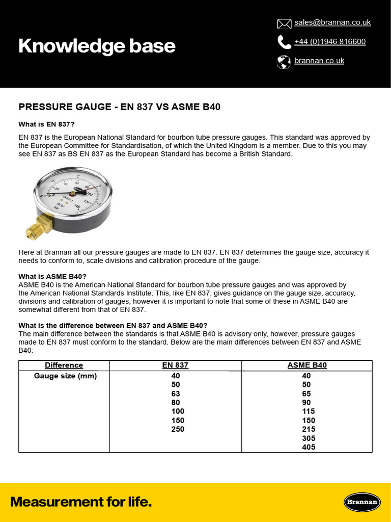 Pressure-gauge-EN837-VS-ASMEB40-Knowledge-base | Download Free PDF | Pressure Measurement ...