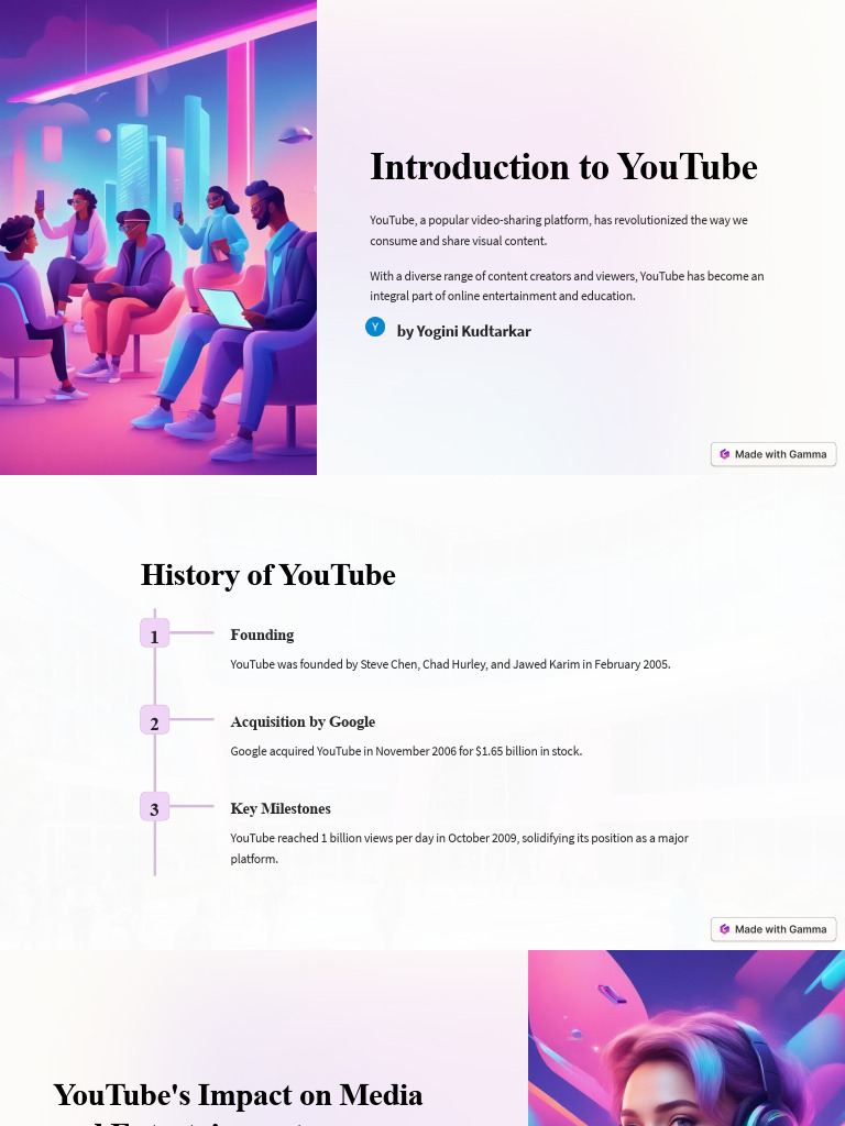 YouTube: Evolution and Impact Overview | PDF | You Tube | World Wide Web