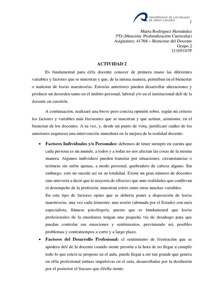 Actv 2 | PDF | Enseñando | Maestros