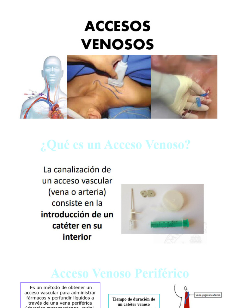 ACCESOS VENOSOS (1) | PDF