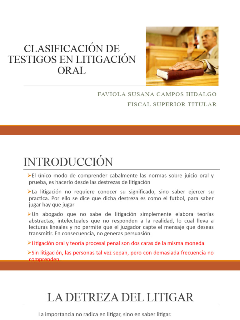 Clasificación de Testigos | Descargar gratis PDF | Testigo | Testigo ...