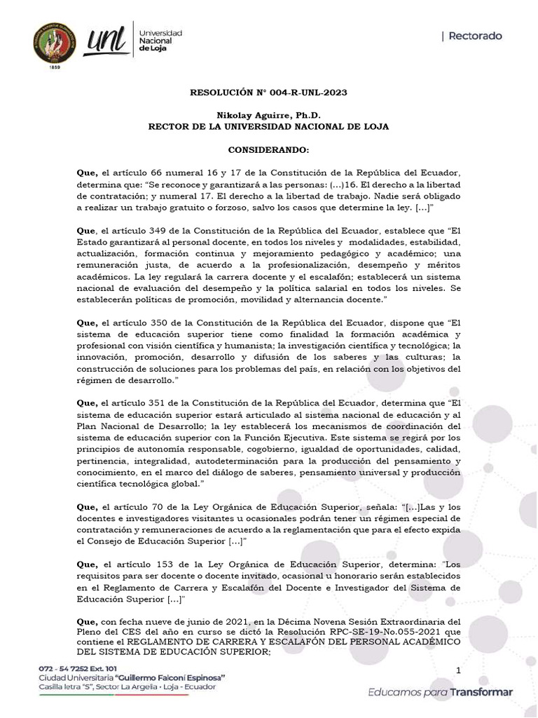 UNL POSGRADO RRA APROBADO OCS 27-01-2021-DEFINITIVO (1) .Resolución Nro ...