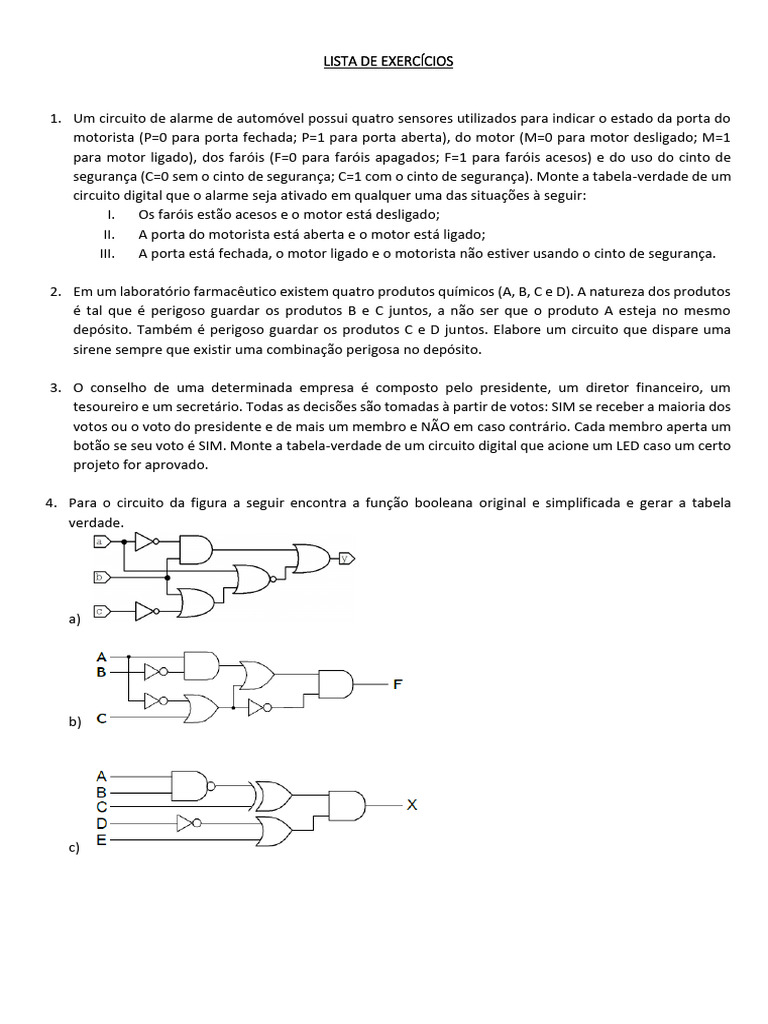 3a Lista de Exercicios - Arq | PDF