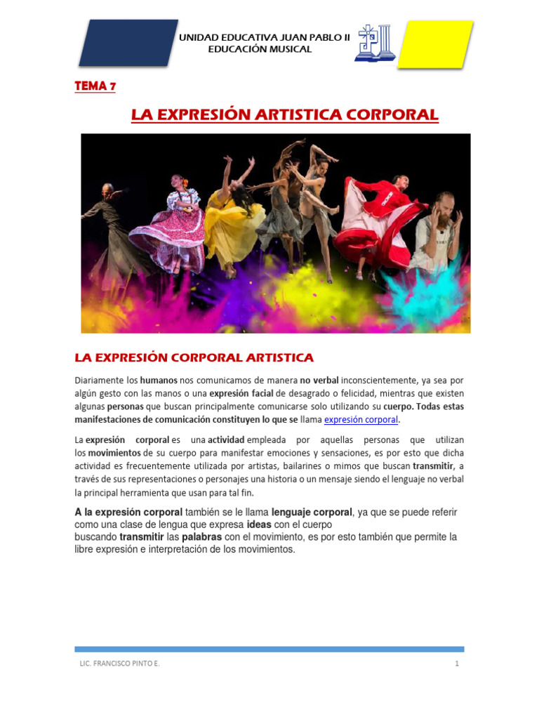 Expresión Corporal y Danza en Educación | PDF | Bailes | Comunicación