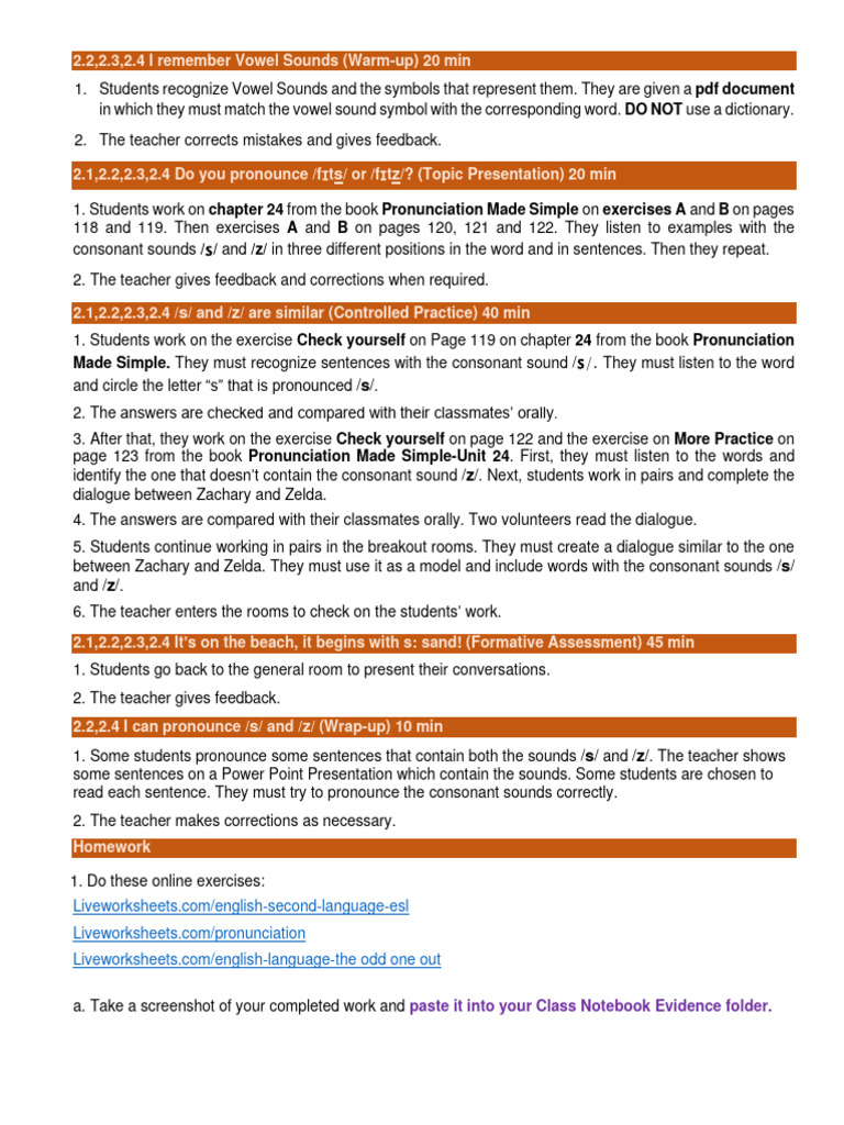Session 1 | PDF | Consonant | Vowel