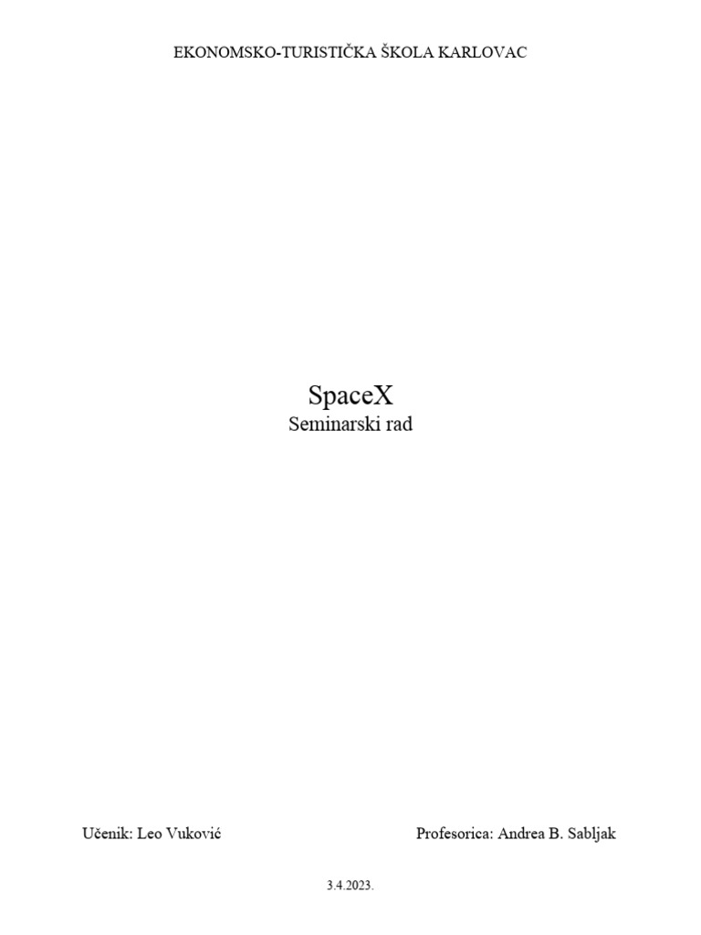 SpaceX | PDF