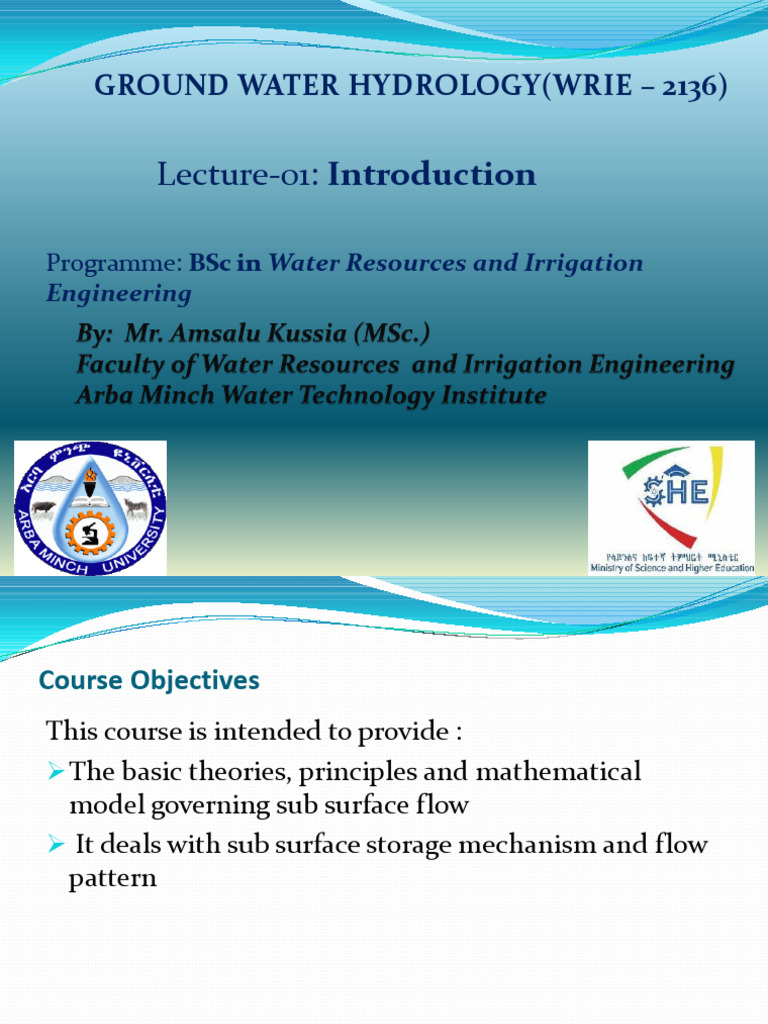 Groundwater Hydrology | Download Free PDF | Aquifer | Groundwater