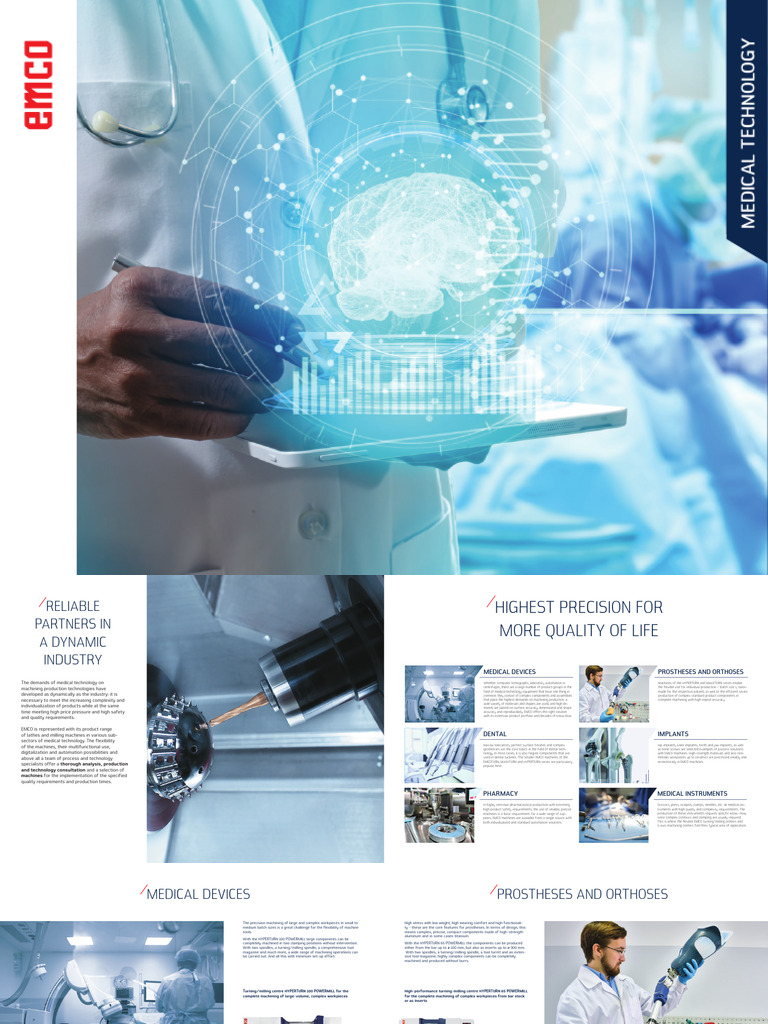 Precision Machining in Medical Technology | PDF | Machining | Automation