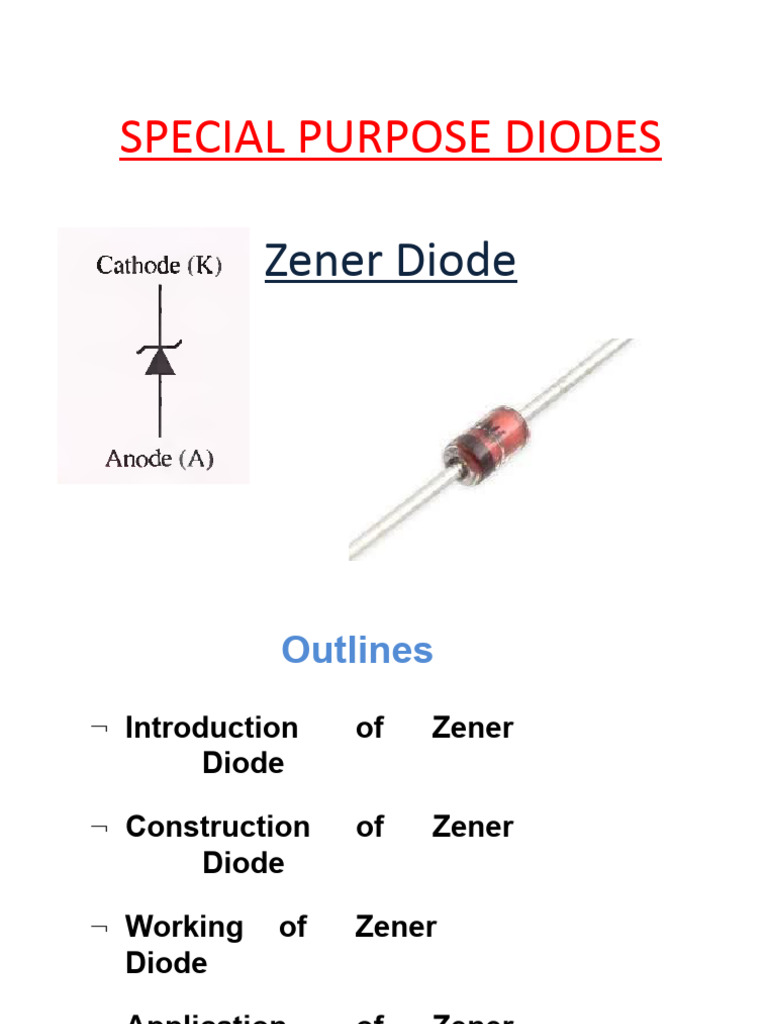 Zener Diode | PDF | P–N Junction | Diode