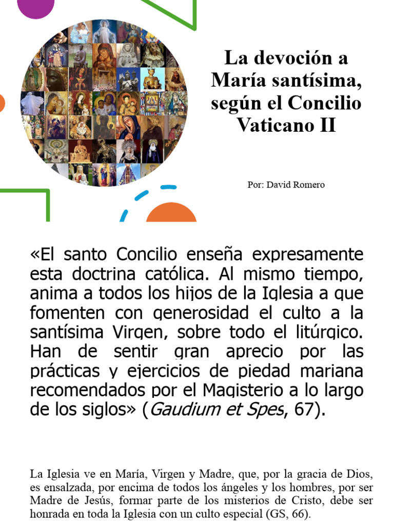 Devoción a María según el Vaticano II | PDF | María, madre de Jesús | Fe