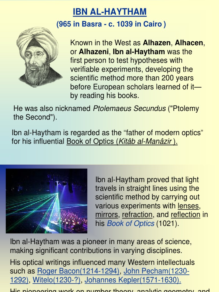 Alhazen | PDF | Optics | Natural Philosophy