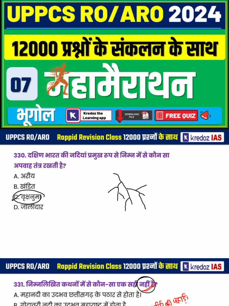 MCQ Class 7 Geography Marathon | PDF