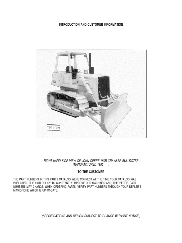 750B Crawler Bulldozer Introduction | PDF | Screw | Engines