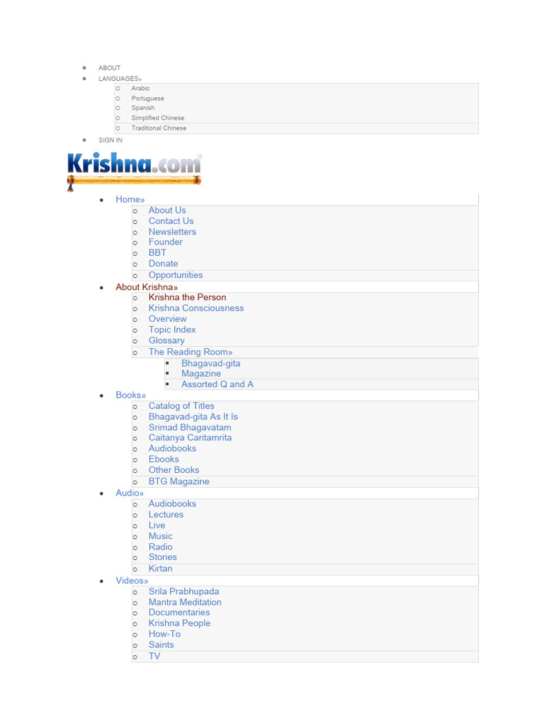 ABOUT Krishna | PDF | Krishna | Hinduism