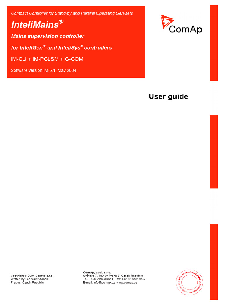 IM IM+IOM 5.1 r1 | PDF | Power Supply | Menu (Computing)