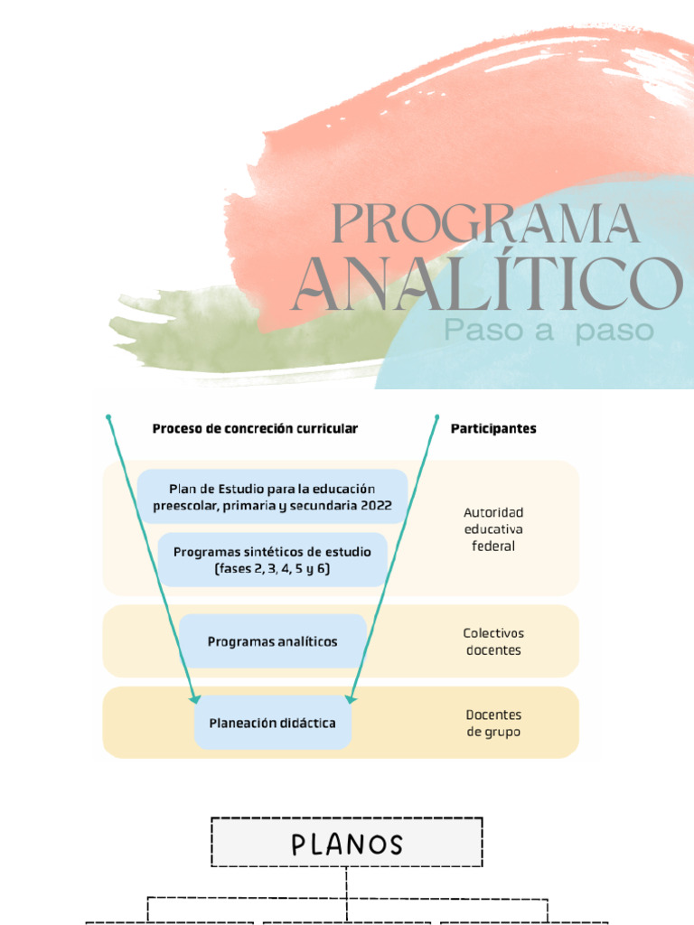 Programa Analítico Paso A Paso Pdf Aprendizaje Enseñando