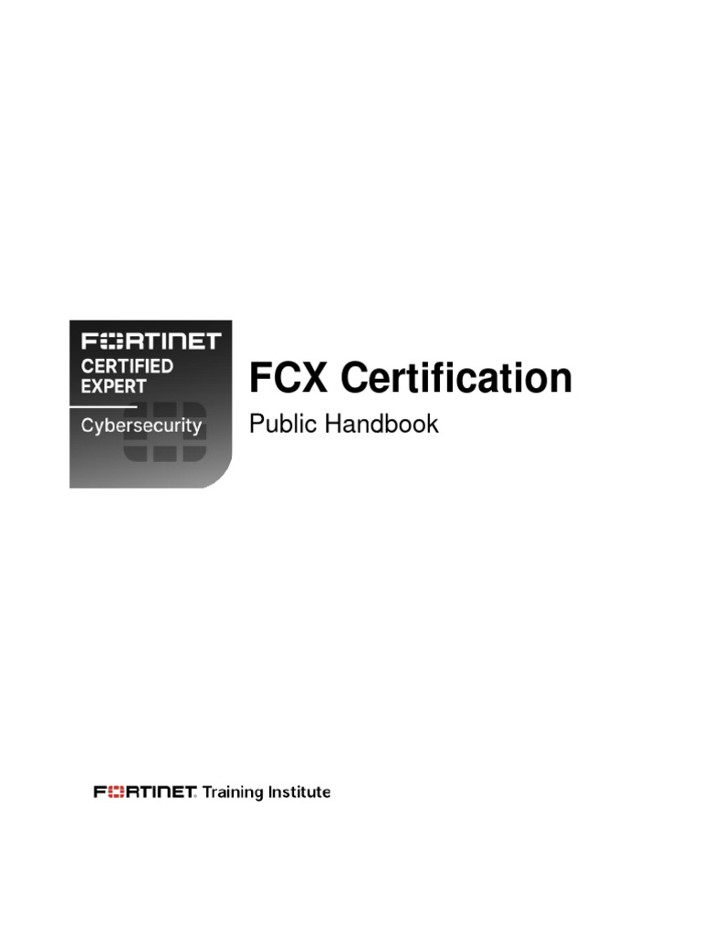 FCX Certification Public-Handbook | PDF | Virtual Private Network | Computer Network