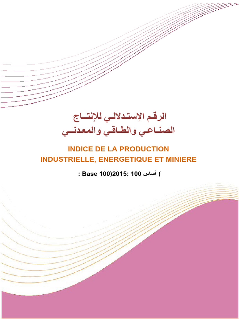 L'Indice de la production industrielle, énergétique et minière (IPIEM ...