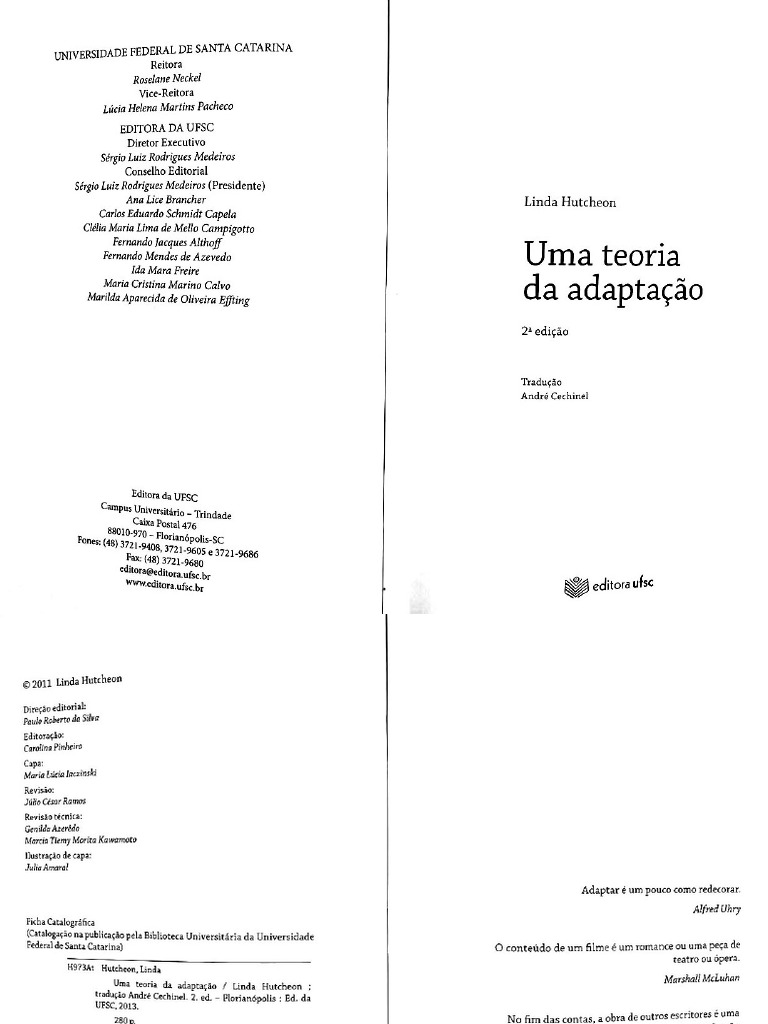 HUTCHEON, L. = Uma Teoria Da Adaptação | PDF