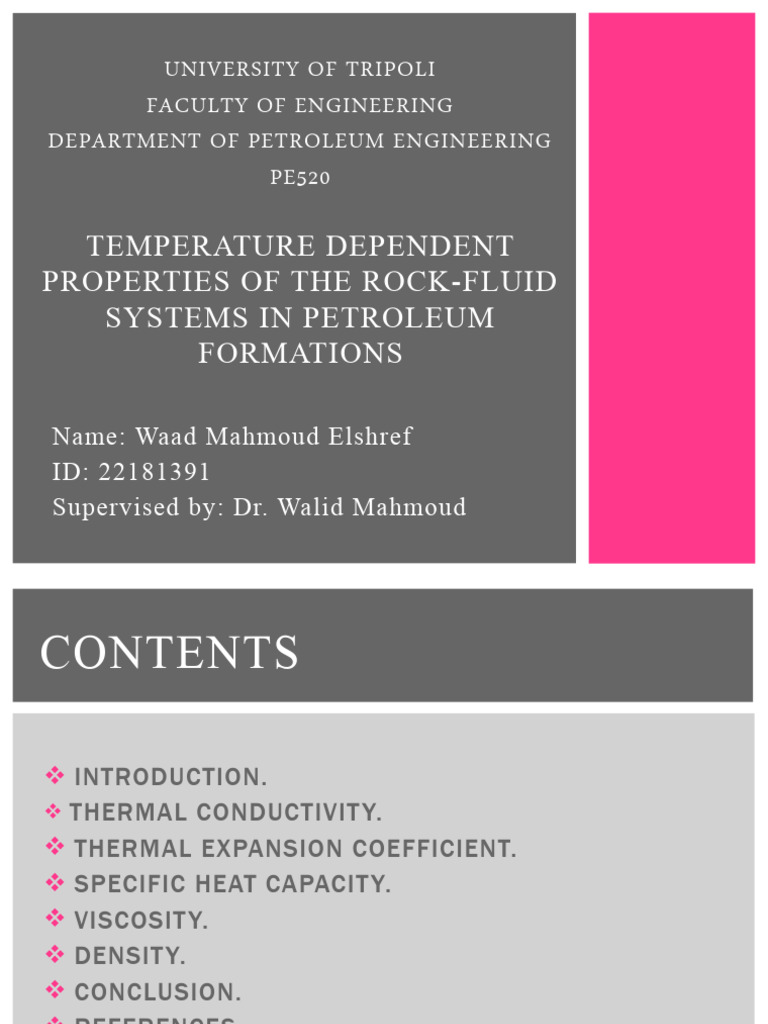 Temperature Dependent Properties PowerPoint Presentation | PDF | Heat | Temperature