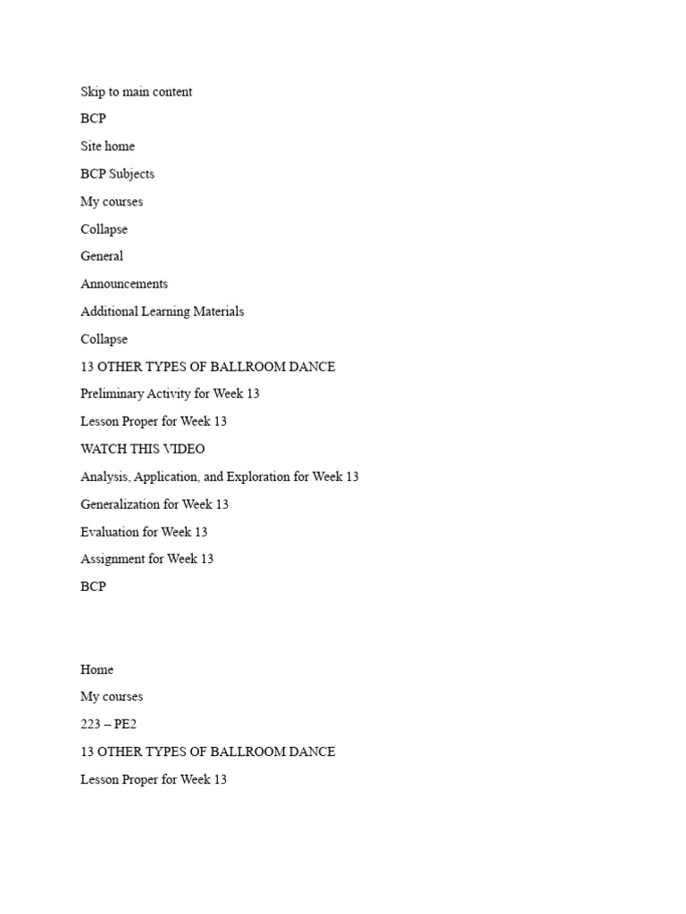 E | PDF | Ballroom Dance | Dances