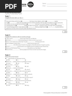 Open Up 6 Unit 1 Sample Test | PDF