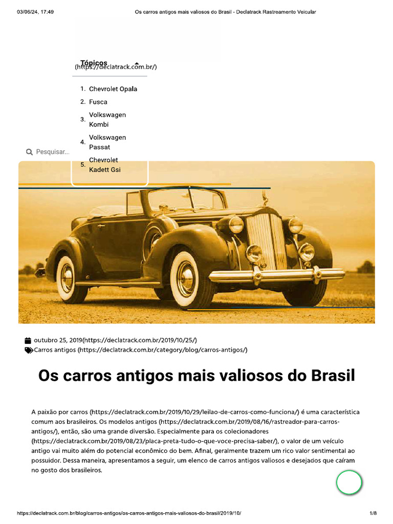 Carros | PDF