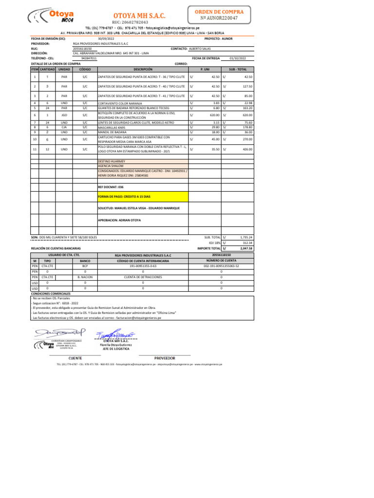 047-Oc-Aunor220047 - Rga (Docmat 036 - Epp Varios) | PDF | Dinero ...