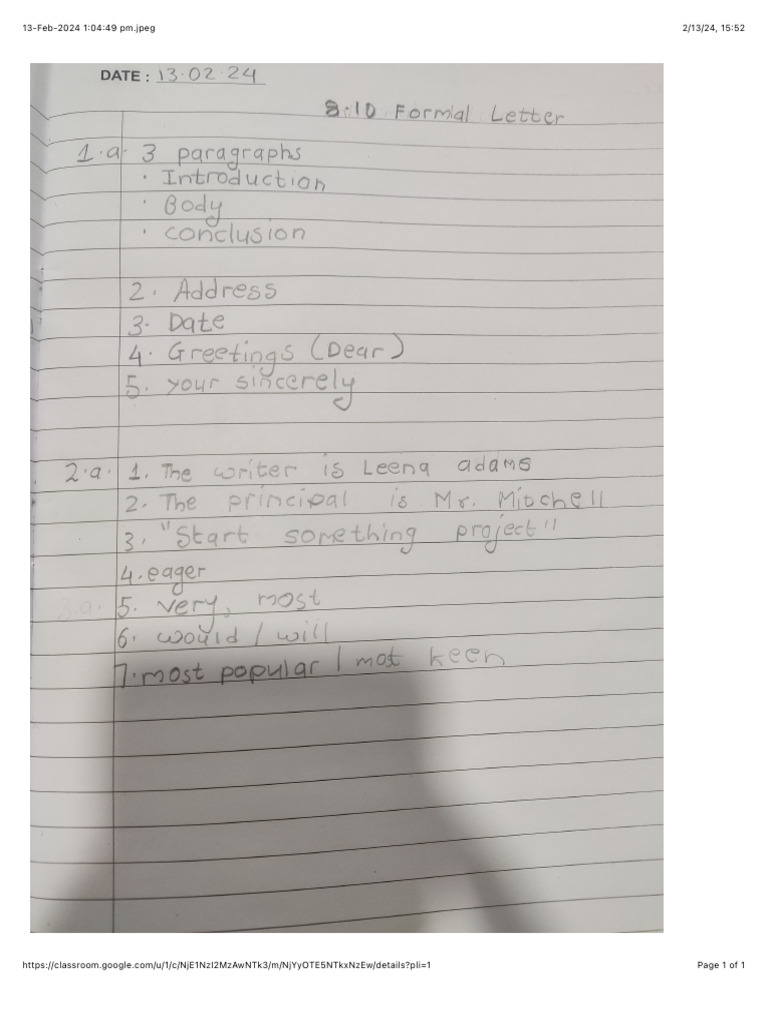 Eng Letter Tips | PDF