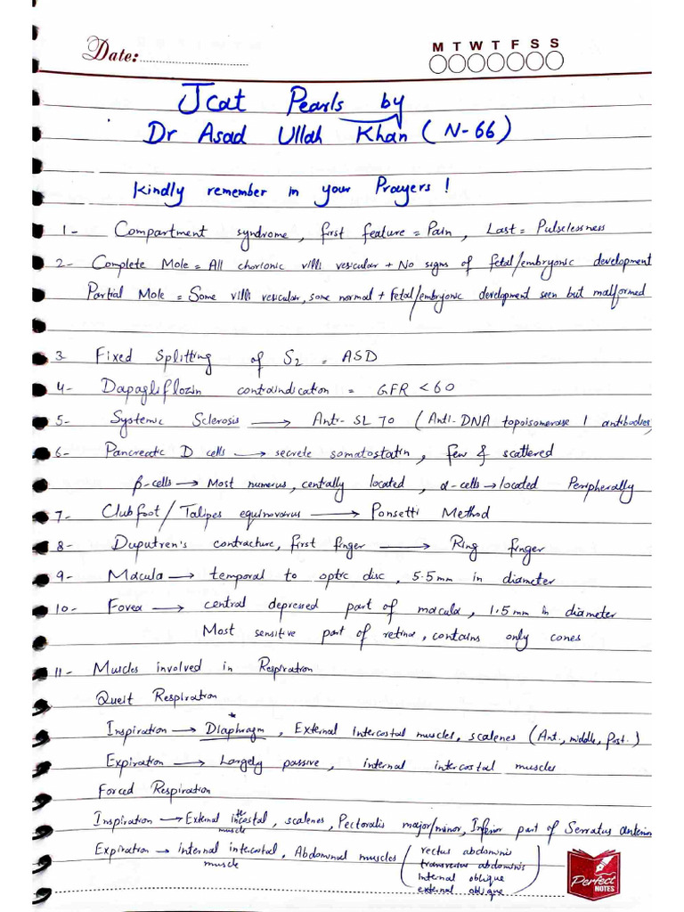 Jcat Pearls by Dr Asad Ullah Khan | PDF