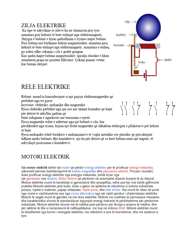 Zilja Elektrike | PDF